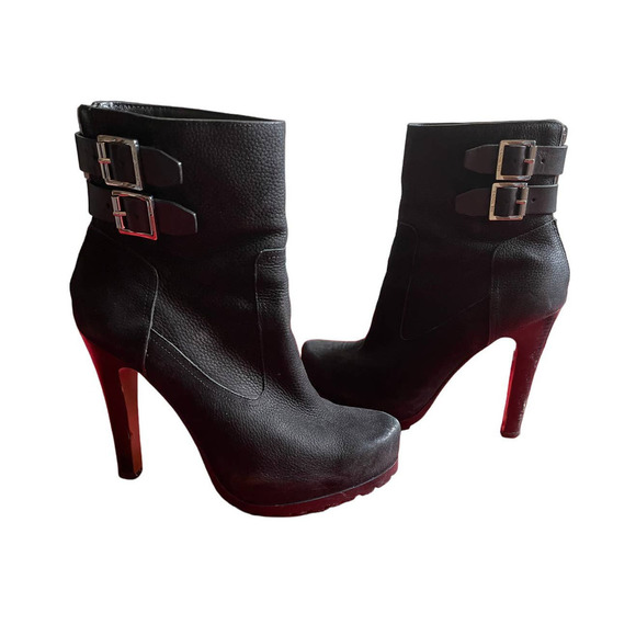 Dolce Vita | Shoes | Rachel Zoe Womens Leather Buckle Ankle Boots Round ...